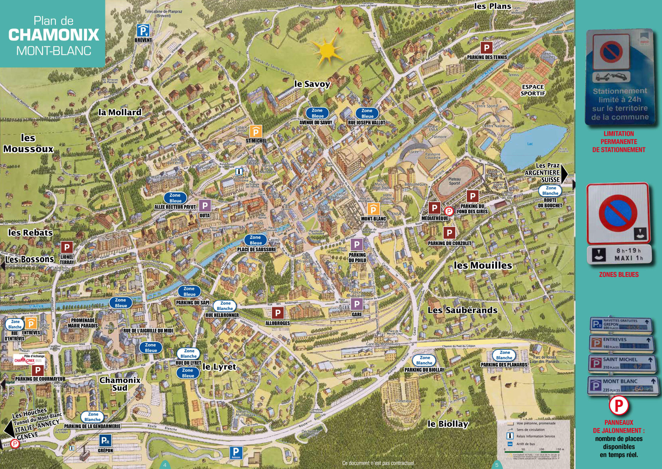 Les Parkings et le Stationnement gratuits ou payants à Chamonix | Où ...