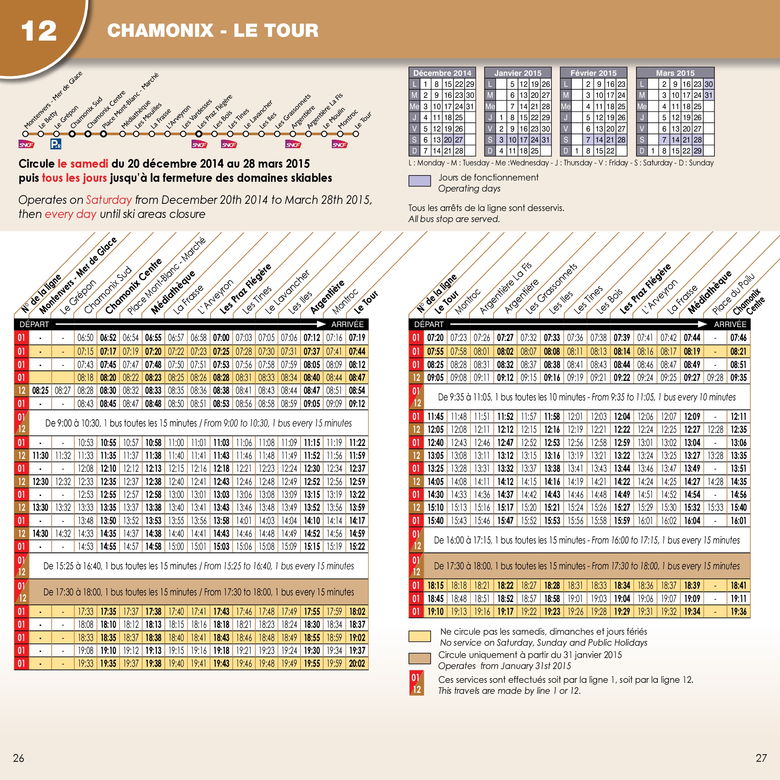 Chamonix Bus, Comment voyager dans Chamonix